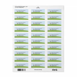 Golf Return Address Labels | Zazzle
