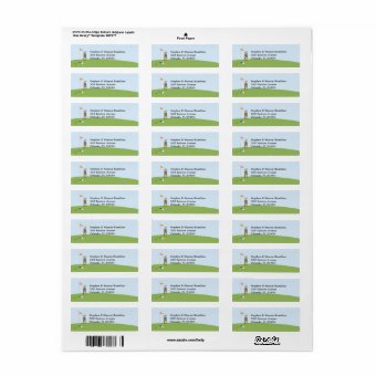 Golf Return Address Labels | Zazzle