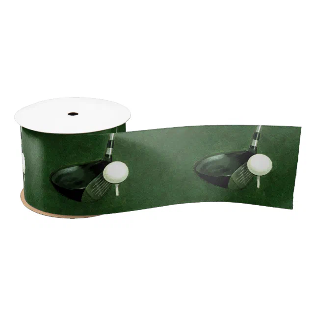 Golf Satin Ribbon | Zazzle