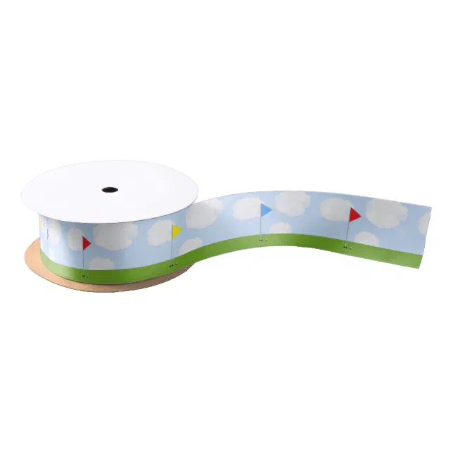 Golf Satin Ribbon | Zazzle