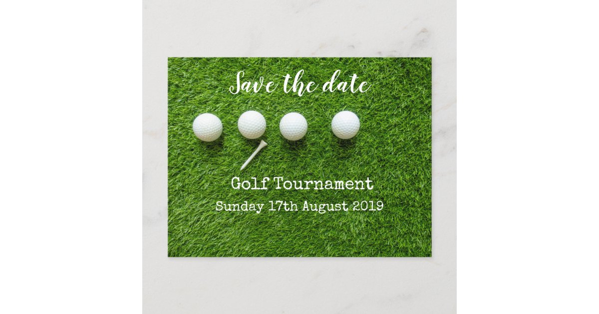 Golf Save the date Golf Tournament Announcement Postcard | Zazzle