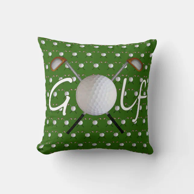 Golf Square Pillow | Zazzle