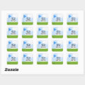 Golf Square Sticker | Zazzle
