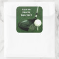 Golf Square Sticker | Zazzle