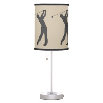 Golf Swinger Customizable Table Lamp | Zazzle