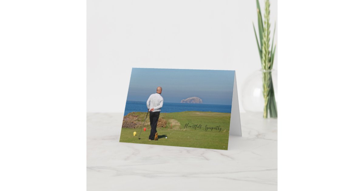 Golf Sympathy Card | Zazzle.com