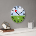 Golf Tee Time Large Clock | Zazzle
