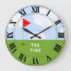 Golf Tee Time Large Clock | Zazzle