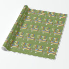 Golf club and golf ball design wrapping paper | Zazzle.com