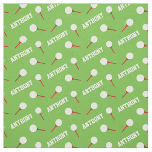 Painted Golf Ball Pattern Fabric | Zazzle