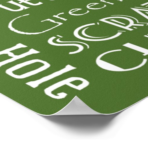 Golf Terms Subway Sign Poster | Zazzle