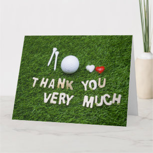 151+ Golf Thank You Cards | Zazzle
