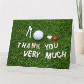Golf Thank you card | Zazzle