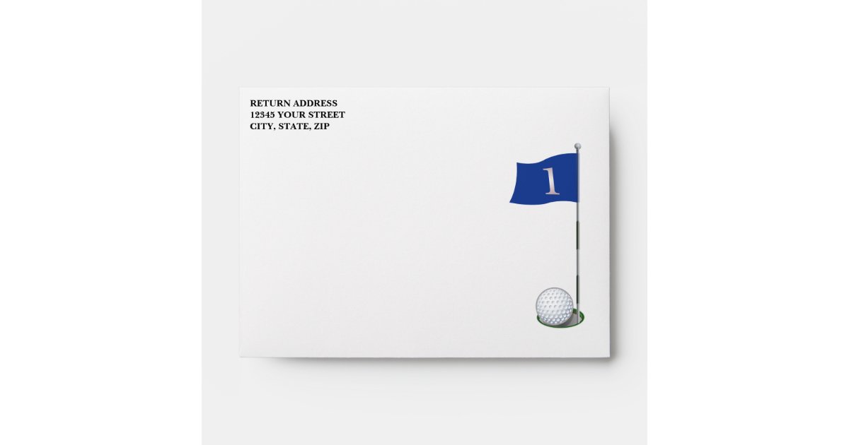 Golf Thank You Envelopes | Zazzle