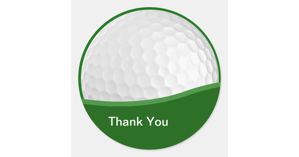 Golf Thank You Stickers | Zazzle
