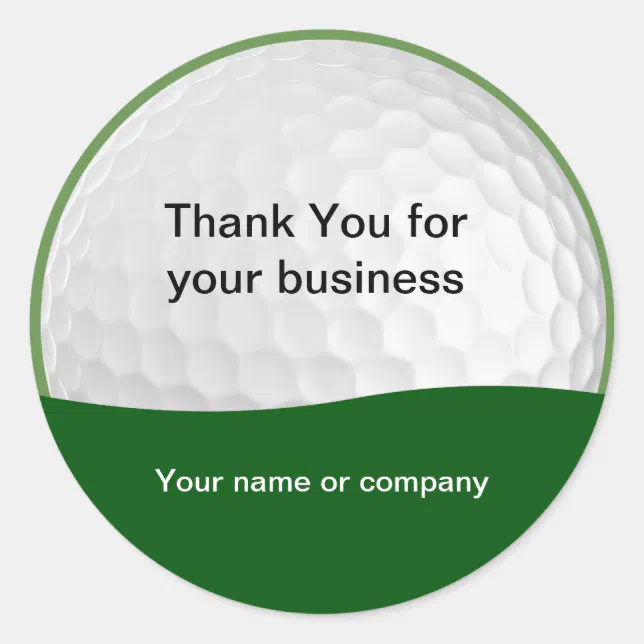 Golf Thank You Stickers | Zazzle