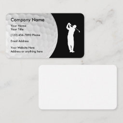 Golf Theme Modern Deisgn Business Card | Zazzle
