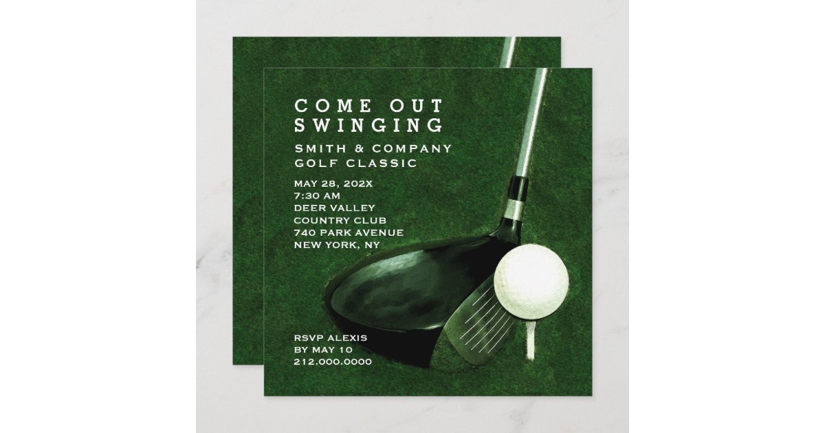 Golf Themed Invitation | Zazzle
