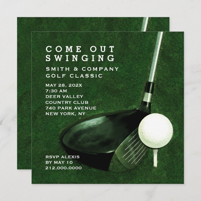 Golf Themed Invitation | Zazzle.com