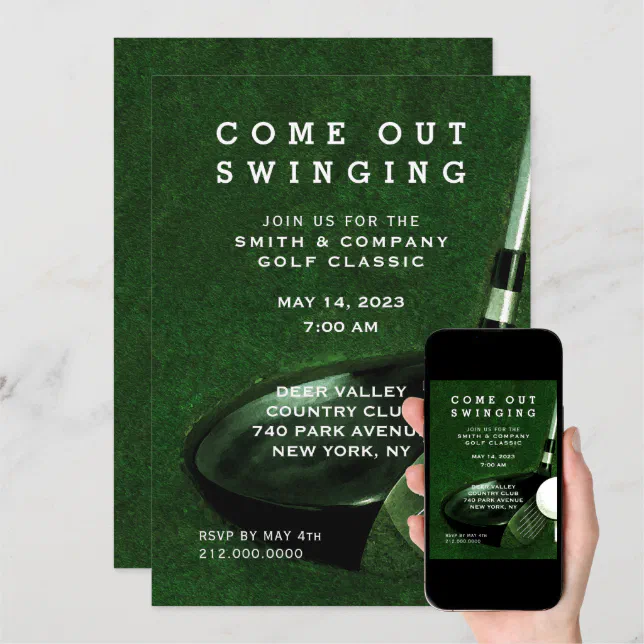 Golf Themed Invitation | Zazzle