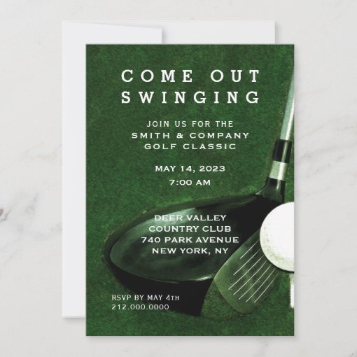 Golf Themed Invitation | Zazzle