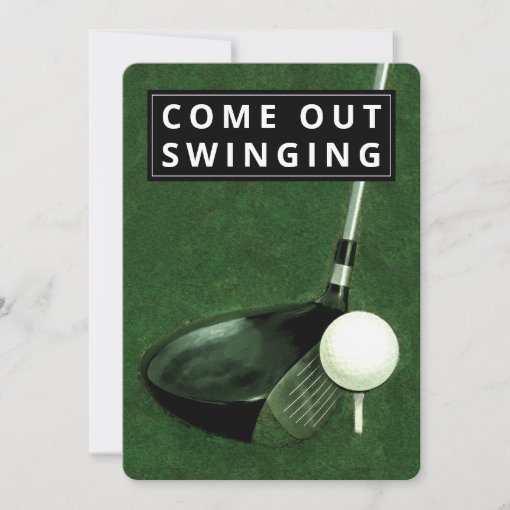 Golf Themed Invitation | Zazzle