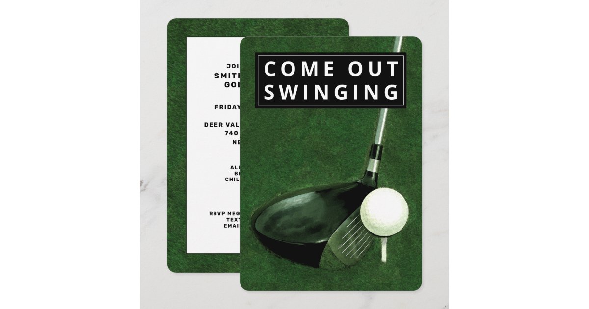 Golf Themed Invitation | Zazzle