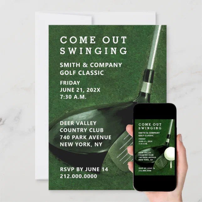 Golf Themed Invitation | Zazzle