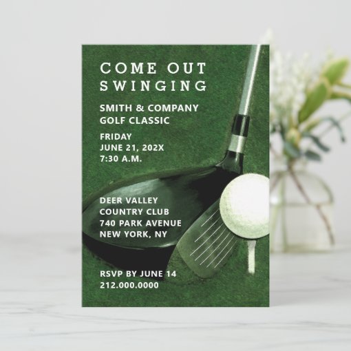 Golf Themed Invitation | Zazzle
