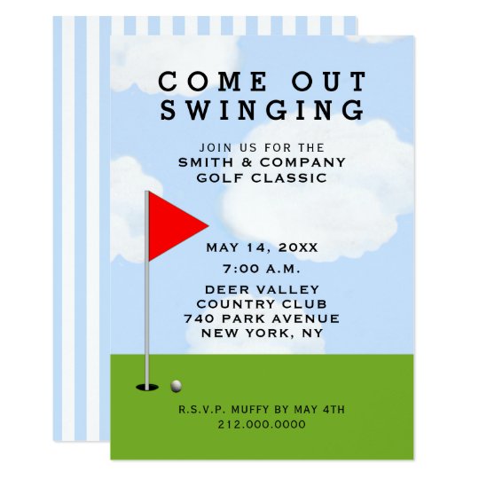 golf themed invitations | Zazzle.com