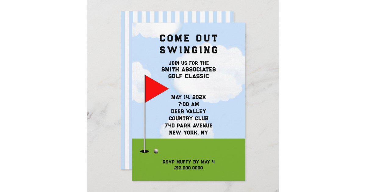 Golf Themed Invitations | Zazzle