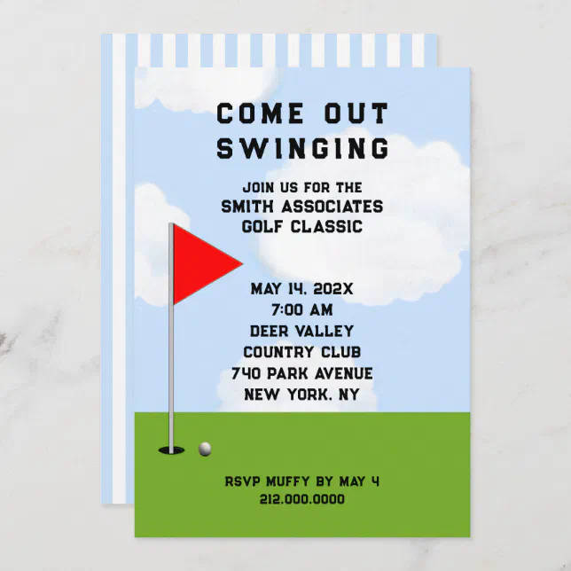 Golf Themed Invitations | Zazzle