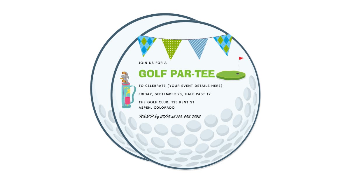 Golf Themed Party Invitation | Zazzle.com