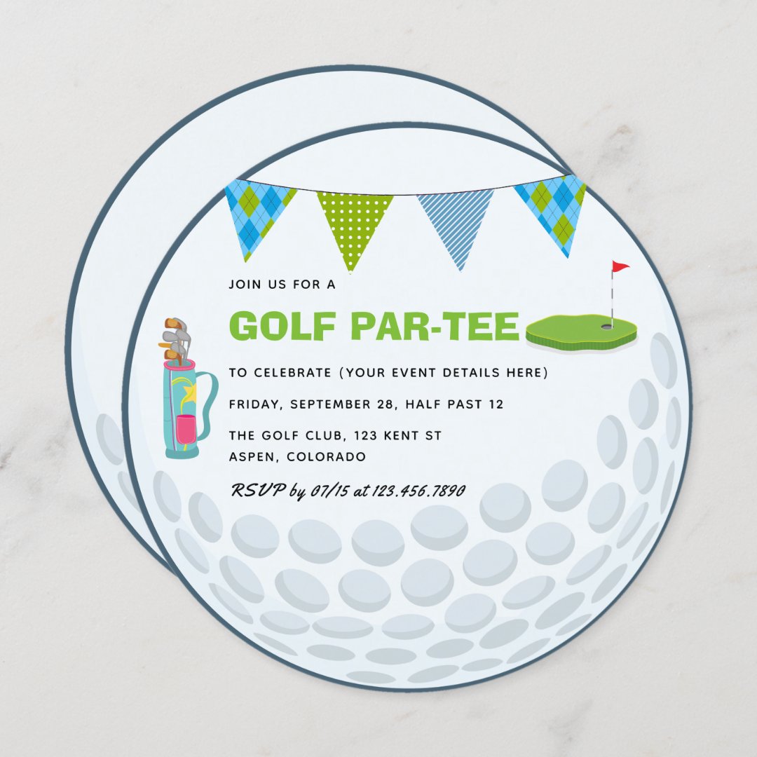 Golf Themed Party Invitation | Zazzle