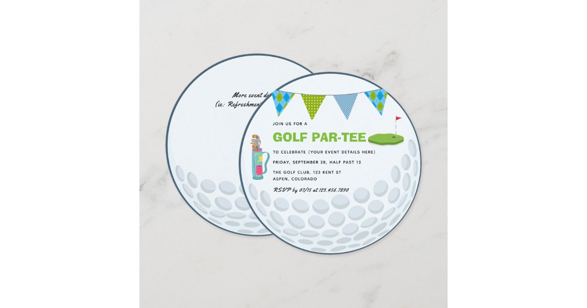 Golf Themed Party Invitation | Zazzle