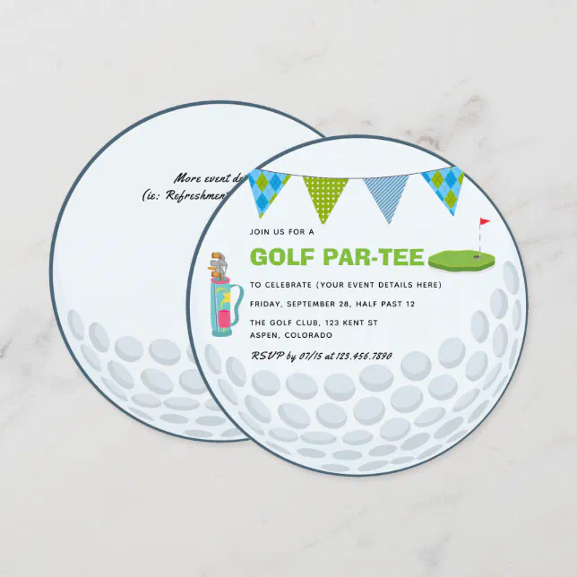Golf Themed Party Invitation | Zazzle
