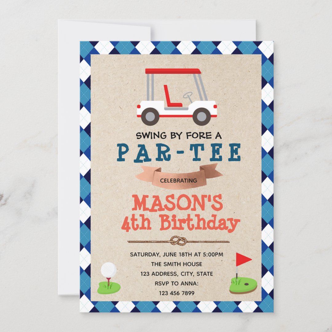 Golf Themed Party invitation | Zazzle