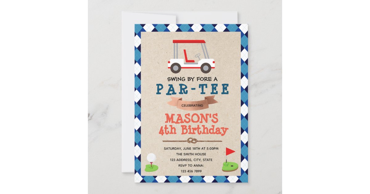 Golf Themed Party invitation | Zazzle