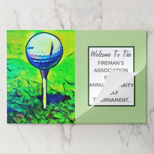 Golf Tournament Golfing Party Paper Placemat | Zazzle