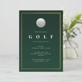 Golf Tournament Invitation | Zazzle