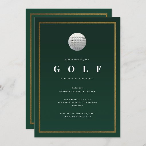 Golf Tournament Invitation | Zazzle
