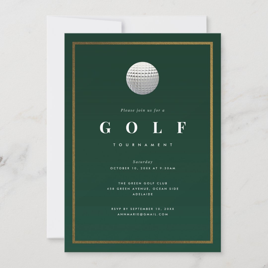 Golf Tournament Invitation | Zazzle