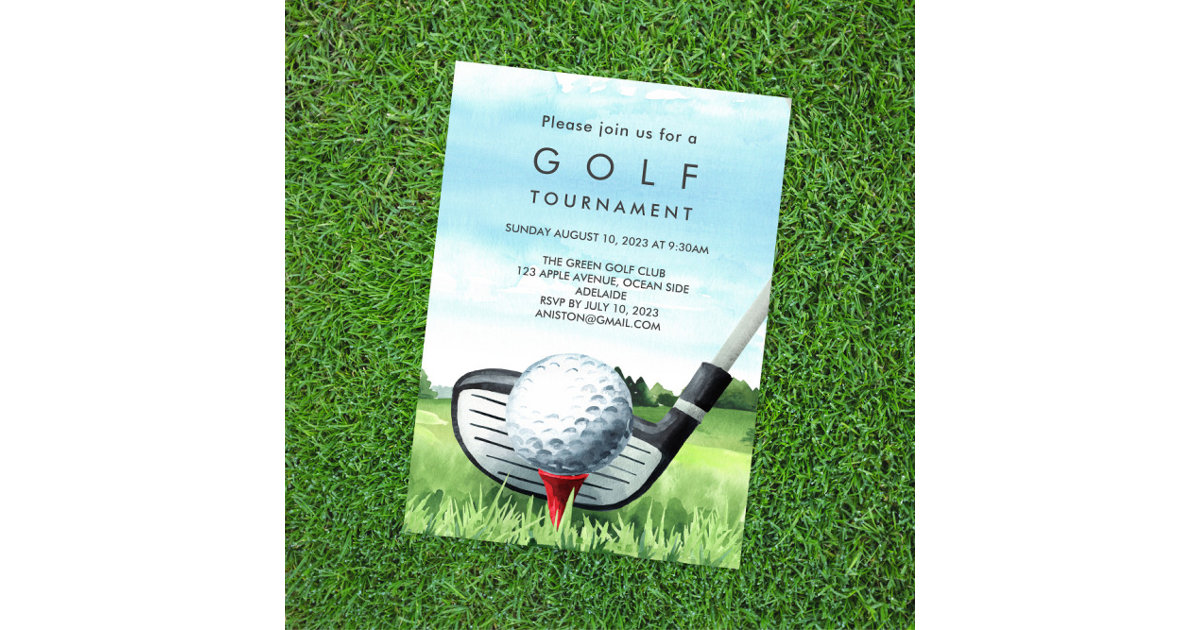 Golf Tournament Invitation | Zazzle