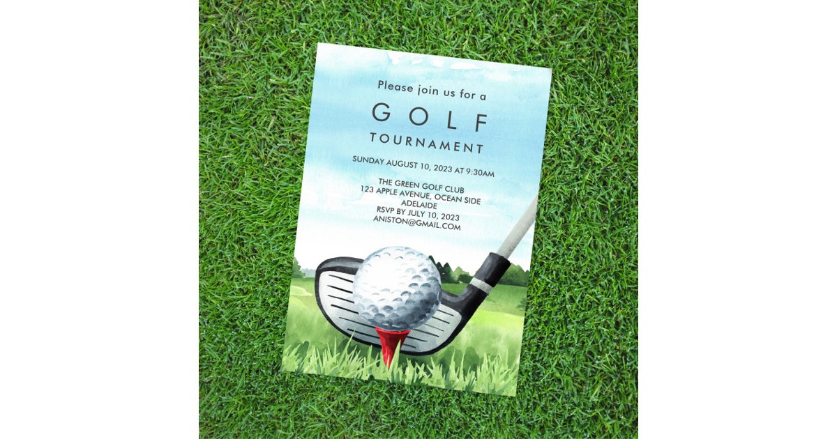 Golf Tournament Invitation | Zazzle