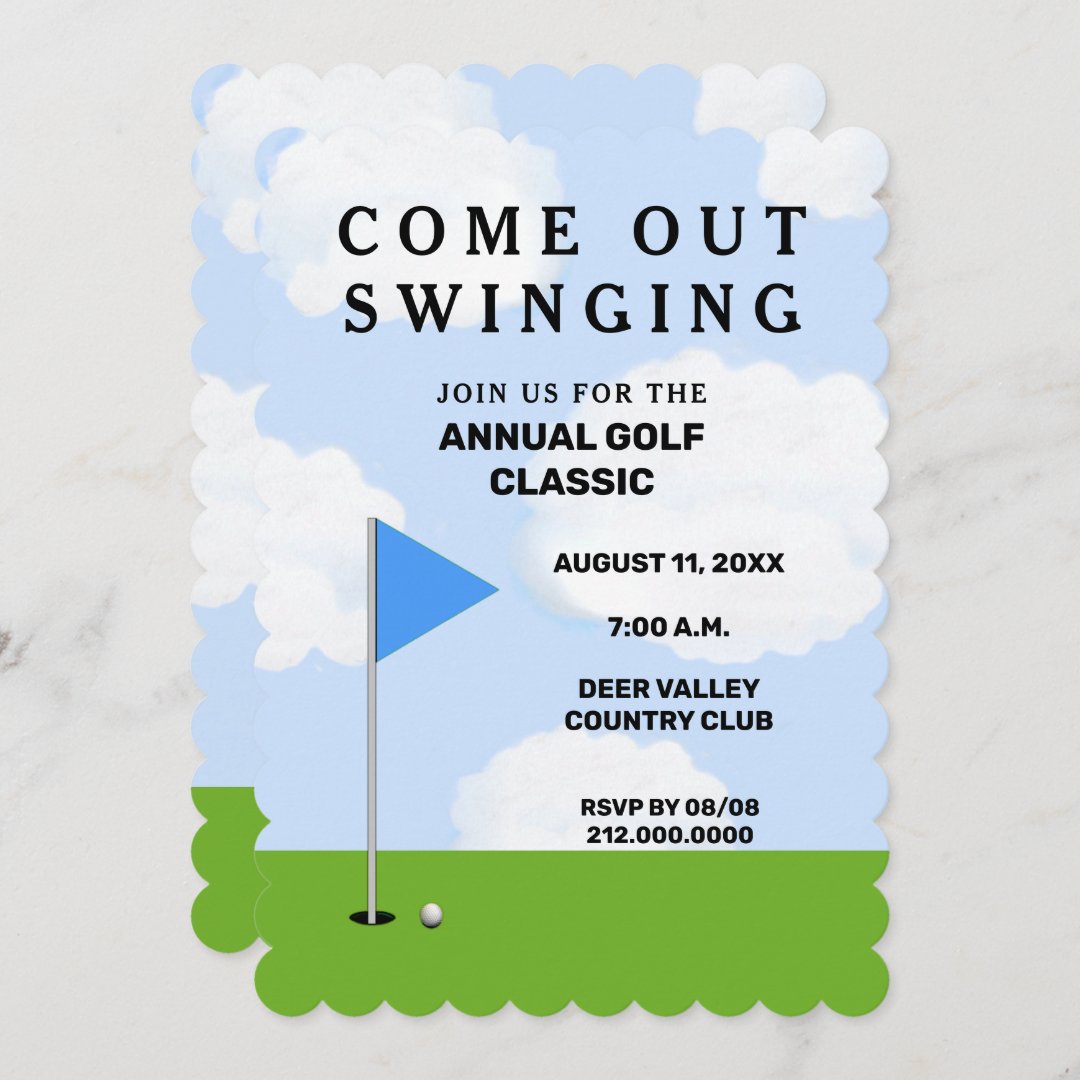 Golf Tournament Invitation | Zazzle
