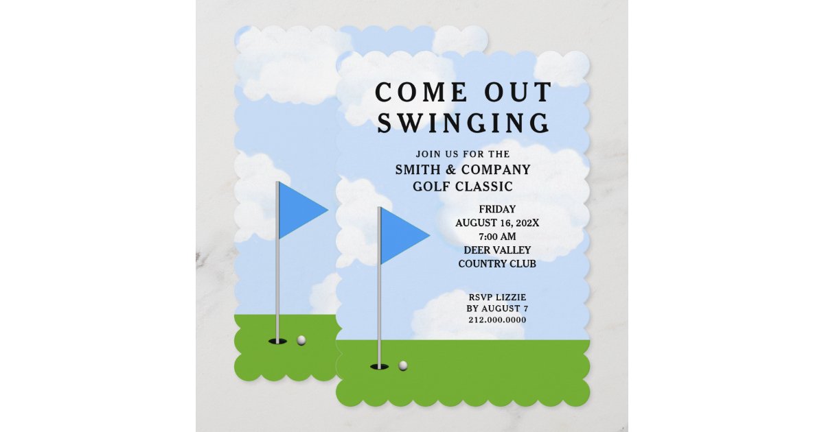 Golf Tournament Invitation | Zazzle