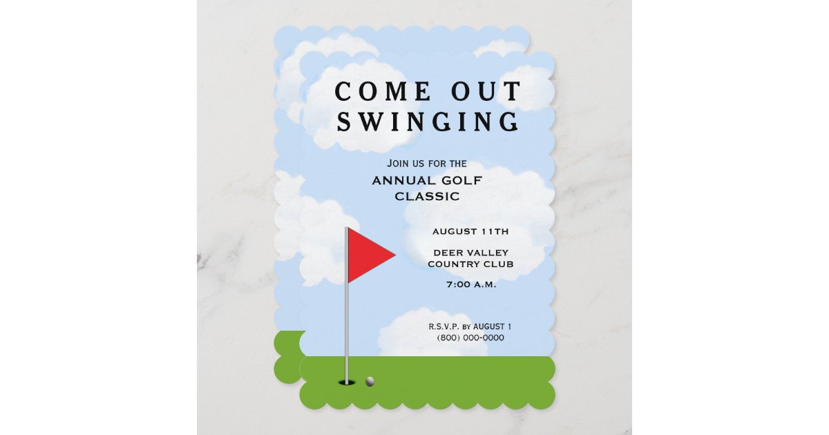 Golf Tournament Invitation | Zazzle.com