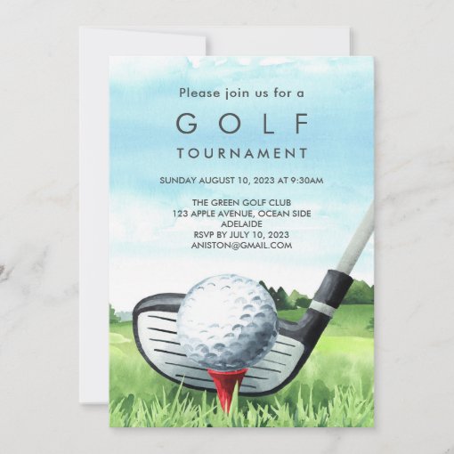 Golf Tournament Invitation | Zazzle