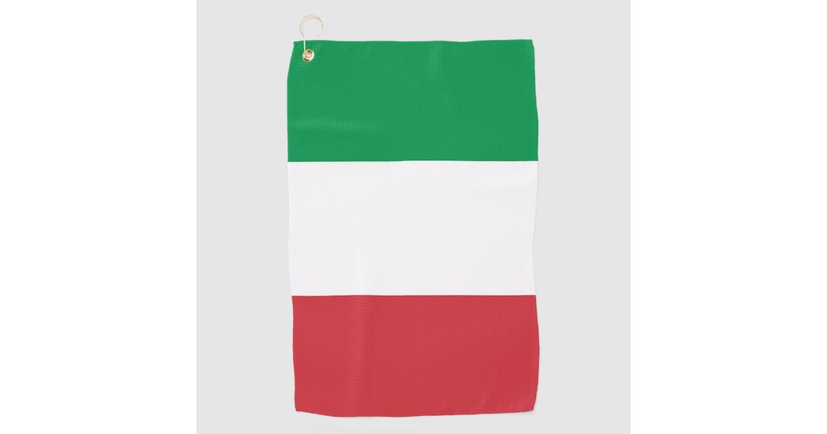 Golf Towel with flag of Italy | Zazzle