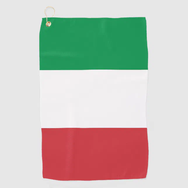 Golf Towel with flag of Italy | Zazzle